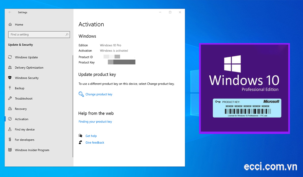 Key Win 10 Pro Home kích hoạt bản quyền mới nhất hiện nay | ECCI